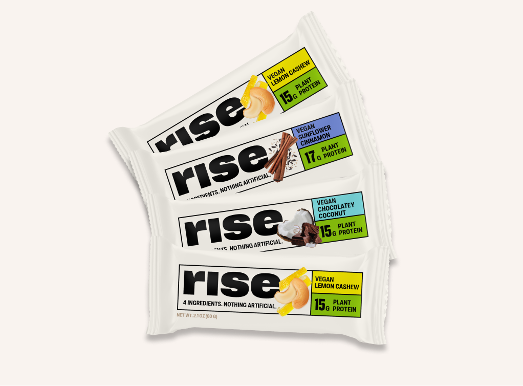 1-Time Offer Sample Pack | VEGAN Protein Bars | Rise Bar