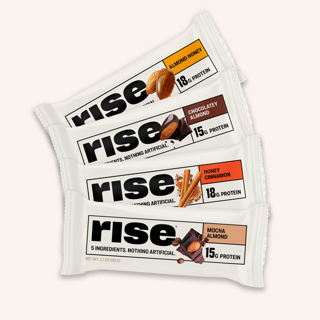 Vegan Whey Protein Bars | 15-20 Grams Whey Protein Per Bar – Rise Bar